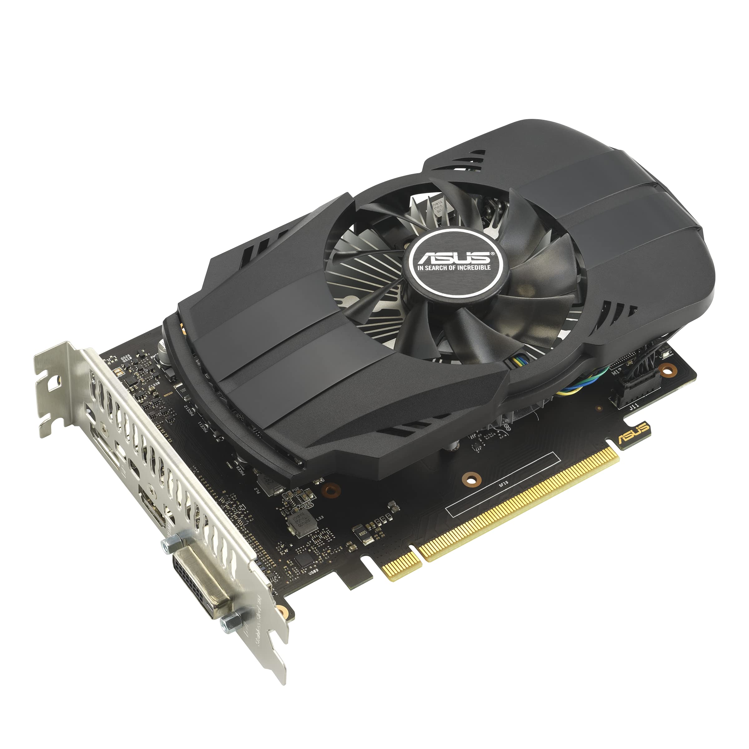 ASUS Phoenix NVIDIA GeForce GTX 1650 OC Edition Gaming Graphics Card (PCIe 3.0, 4GB GDDR6 memory, HDMI 2.0, DisplayPort 1.4a, DVI-D, Dual ball fan bearings, Auto-Extreme)