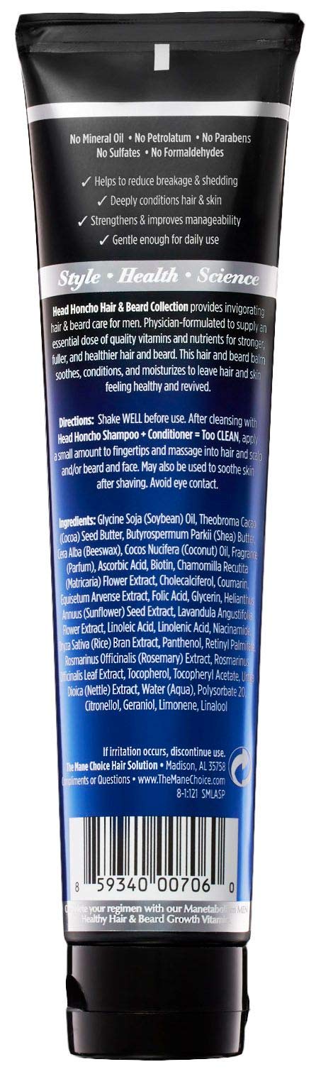 The Mane Choice Mane choice head honcho hair & beard oil + butter the balm, 6 Fl Oz