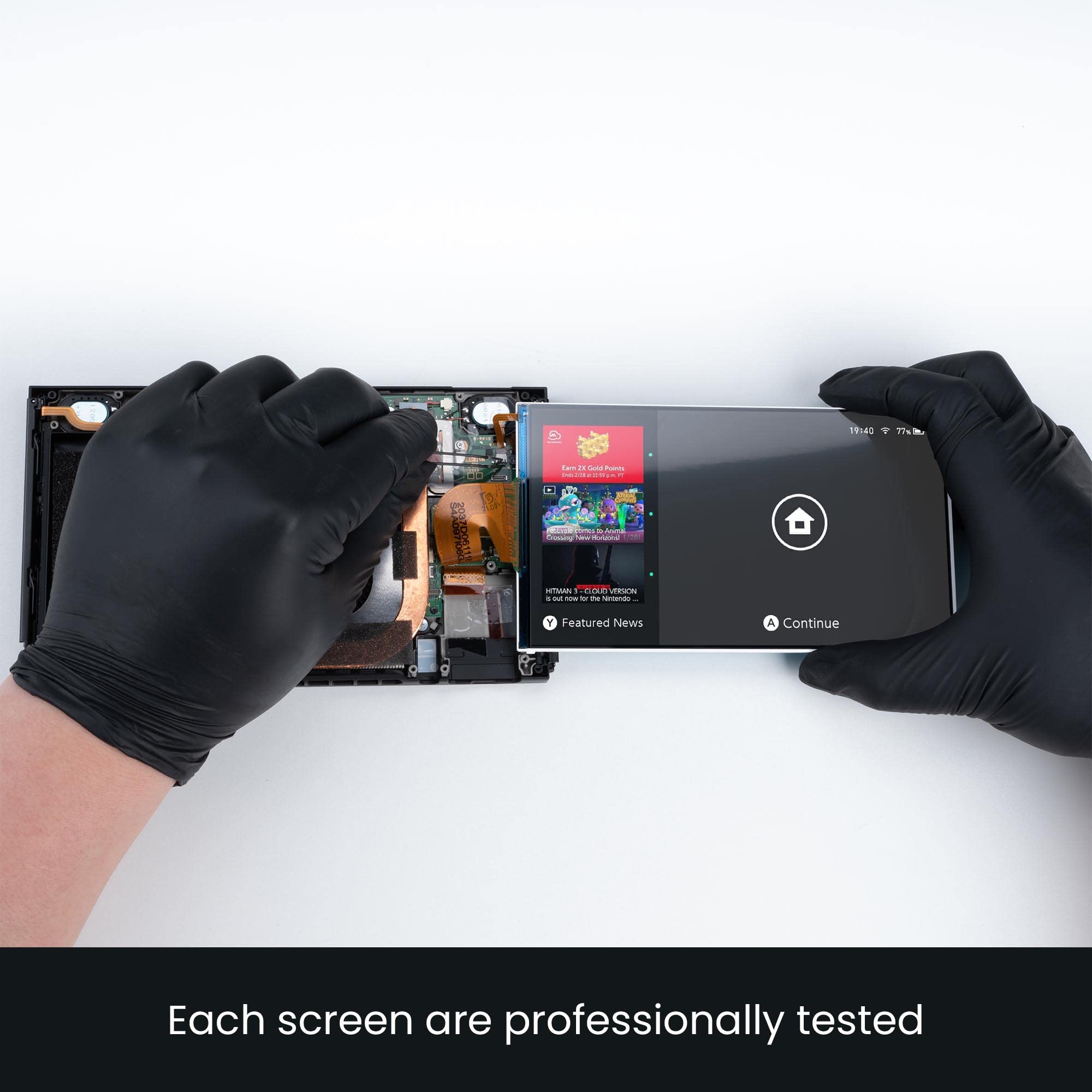 Avericht Replacement LCD Screen and Touch Screen for Nintendo Switch (HAC-001), Included Screen Protector and Adhesive