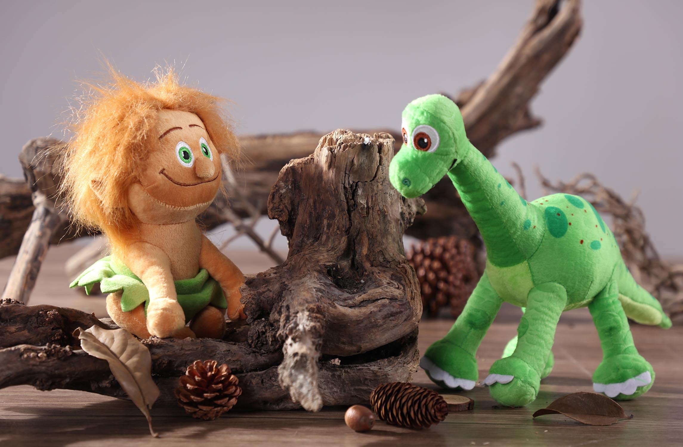Tivcyi The Good Dinosaur Plush Toys Stuffed Animals Play Set- Spot The Child 7"/20CM + Arlo Baby 13"/35CM (2 Pack)