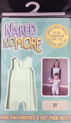 Naked No More®One Piece Romper Back Zipper Bodysuit Pajamas Escape Proof Adaptive Clothing (4T) (Mom's Choice Award Winner)