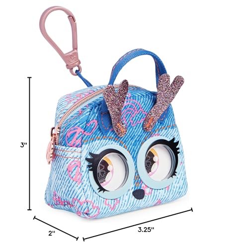 Purse Pets Micros, Denim Deerie Stylish Small Purse with Eye Roll Feature, Kids Toys for Girls Aged 5 and up
