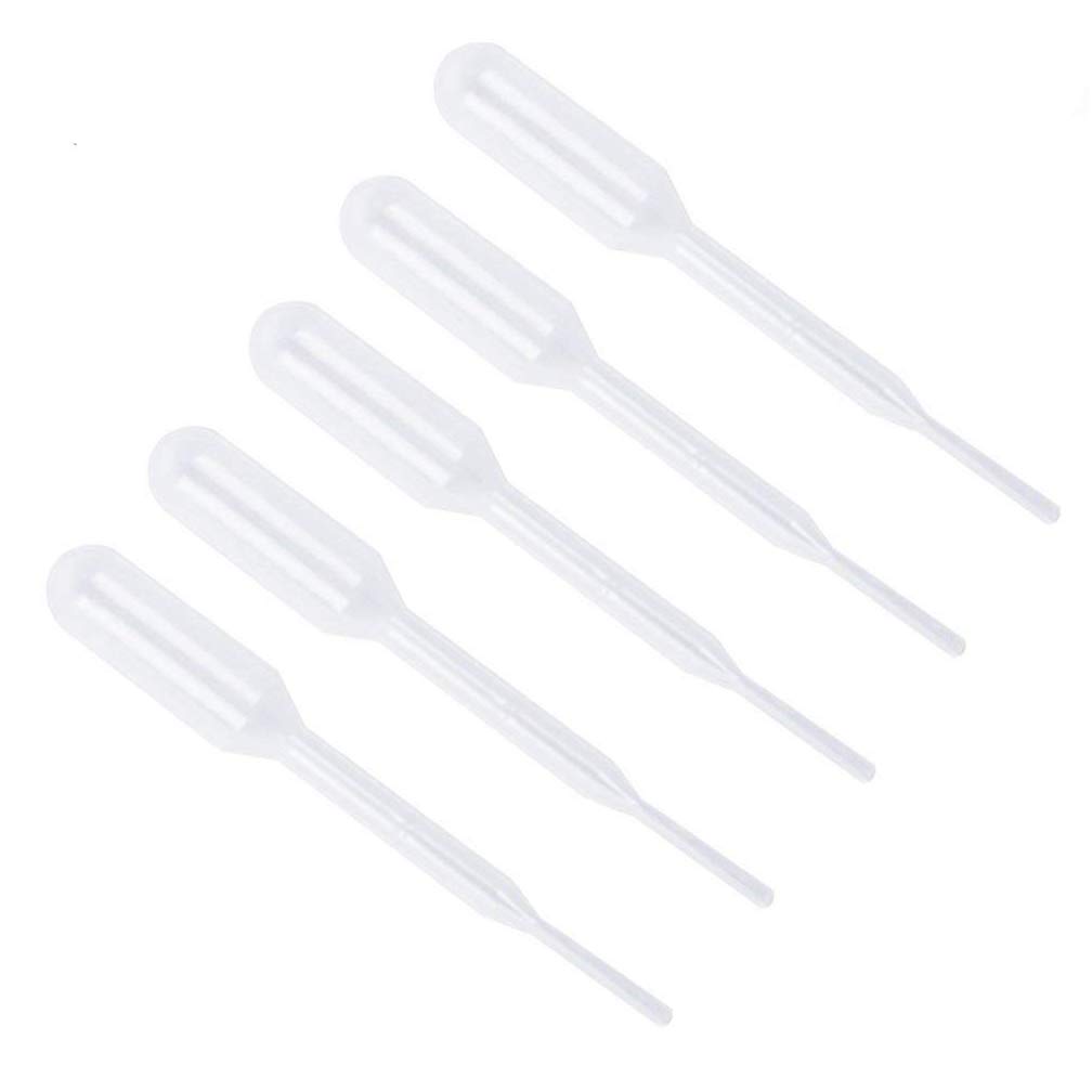 Haishell 300 PCS 0.2ML Transfer Pipettes,Clear White Plastic Graduated Pipettes for Essential Oils,Disposable Liquid Pipettes