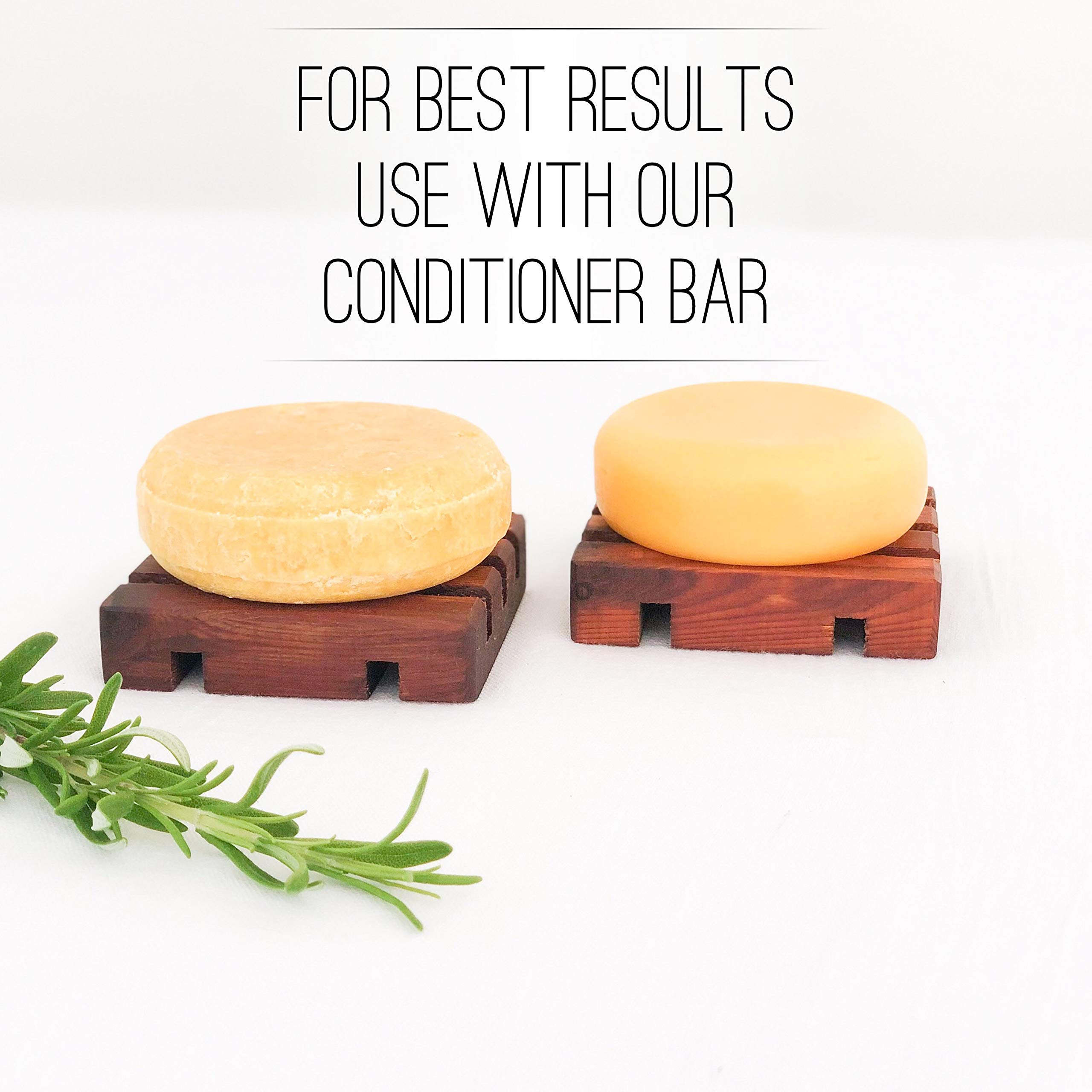 Solid Shampoo Bar, Made With Natural & Organic Ingredients, Sulfate-Free, Cruelty-Free & Vegan, All Hair Types, 3 Ounce Bar (Lemongrass & Sweet Orange)