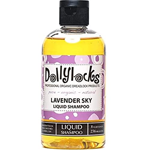 Professional Dreadlock Shampoo for Men and Women - Anti-Residue Clarifying and Detoxifying Formula for Scalp Cleansing - Lavender Sky 8oz