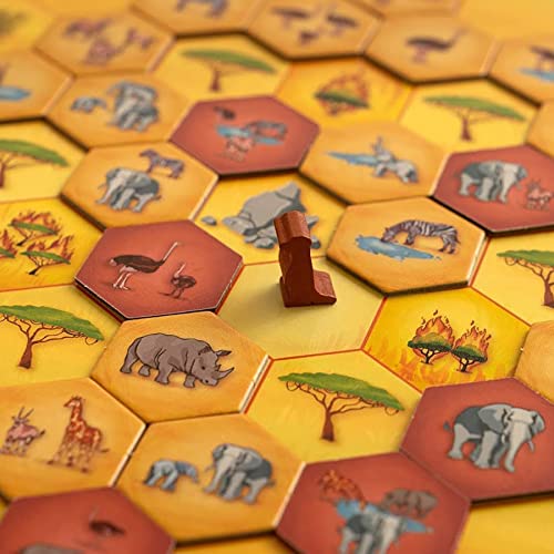 Capstone Games: Savannah Park, Strategy Board Game, Simple Gameplay, Highly Interactive Strategies, 1 to 4 Players, 20 to 40 Minute Play Time, Ages 8 and Up
