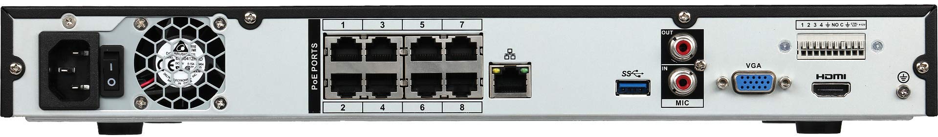 NVR4208-8P-4K 8CH 1U 8PoE 4K & H.265 Lite Network Video Recorder IP NVR DVR Surveillance System 8PoE 4K & H.265 Lite Network Video Recorder IP NVR DVR