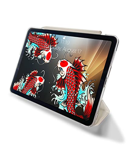Cute Kawaii Japanese Fish Koi Pattern Case Compatible with All Generations iPad Air Pro Mini 5 6 11 inch 12.9 10.9 10.2 9.7 7.9 Plastic Fabric Cover Slim Smart Stand SN977 (8.3" Mini 6th gen)