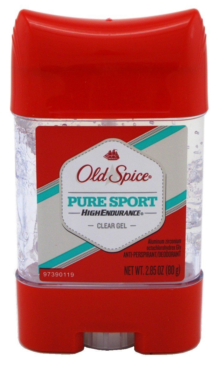 Old Spice Deodorant 2.85 Ounce Pure Sport Clear Gel (84ml) (3 Pack)