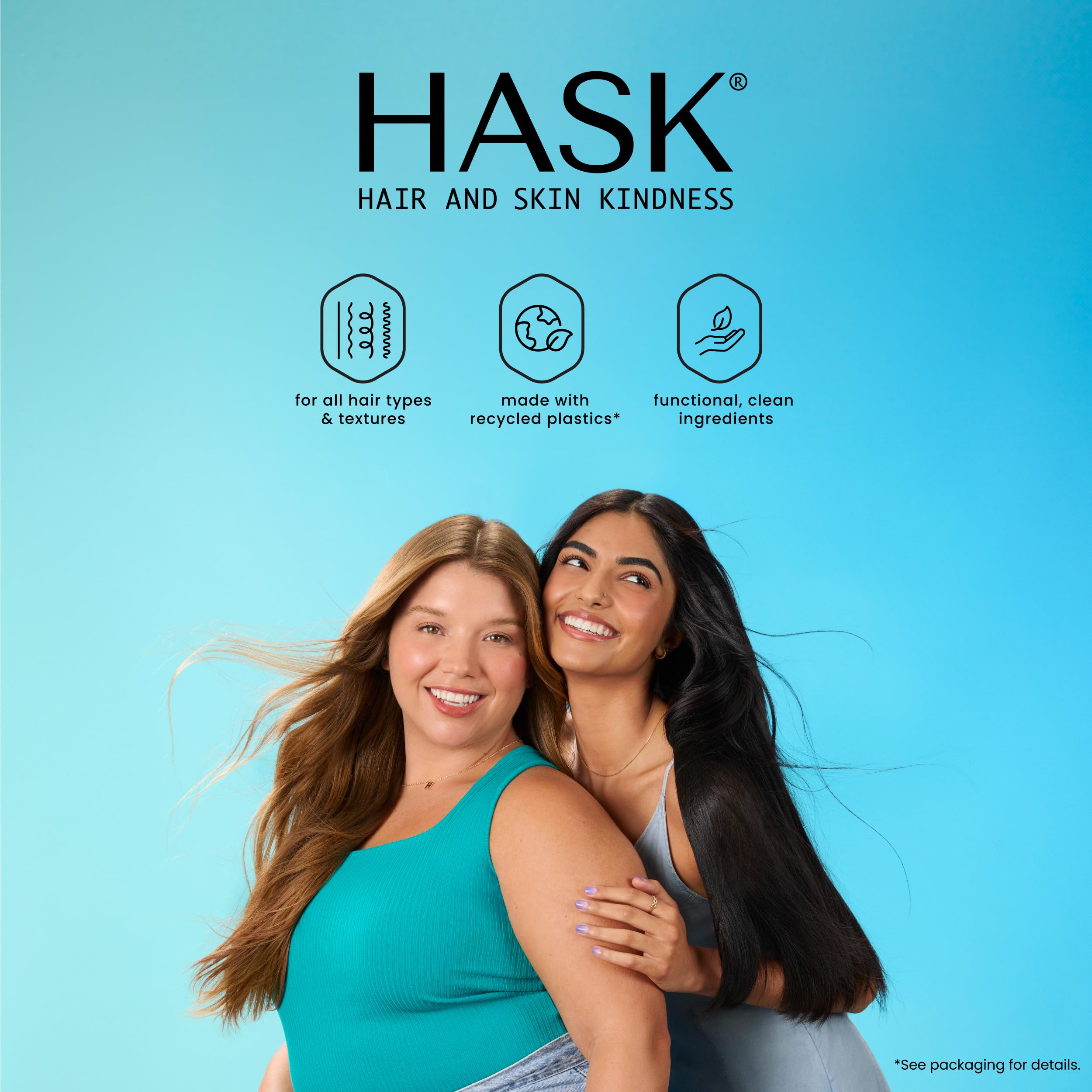 HASK Argan Oil Repairing Shampoo Conditioner Hair Travel Size Combo Set 3.3oz