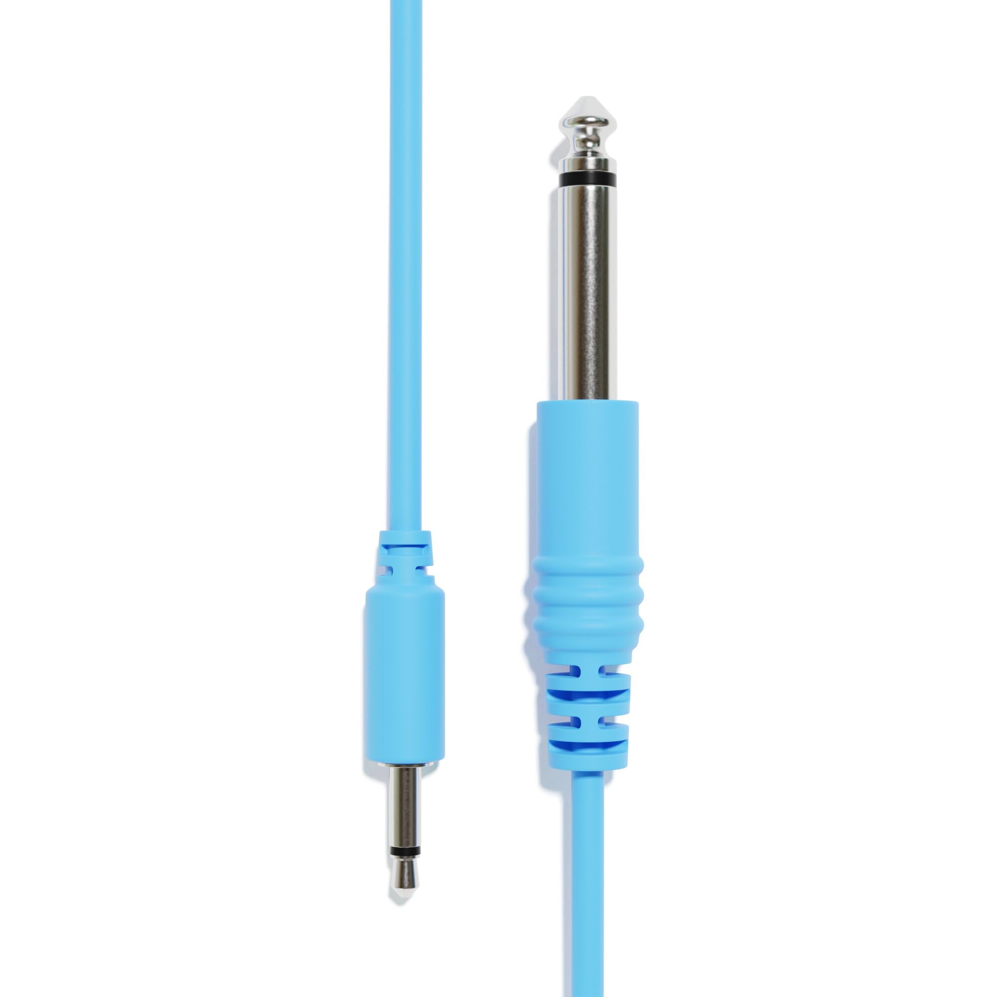 ExcelValley - Mono Patch Cables - TS 3.5mm 1/8" to 6.35mm 1/4" [6A-Pack | 150 cm - 59.06"]