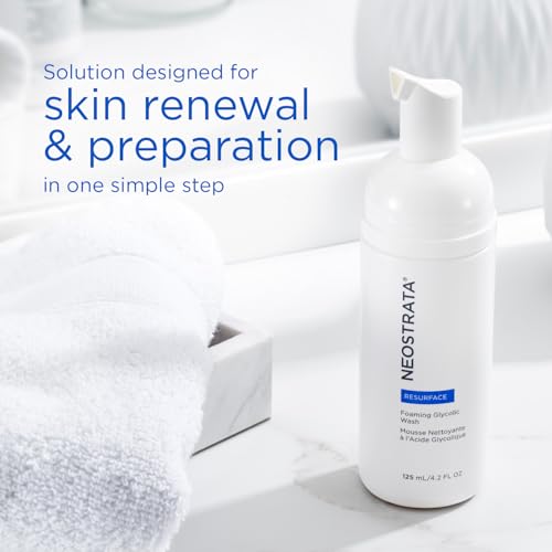 NEOSTRATA Foaming Glycolic Face Wash High Strength AHA Cleanser Soap-free, 4.2 fl. oz.