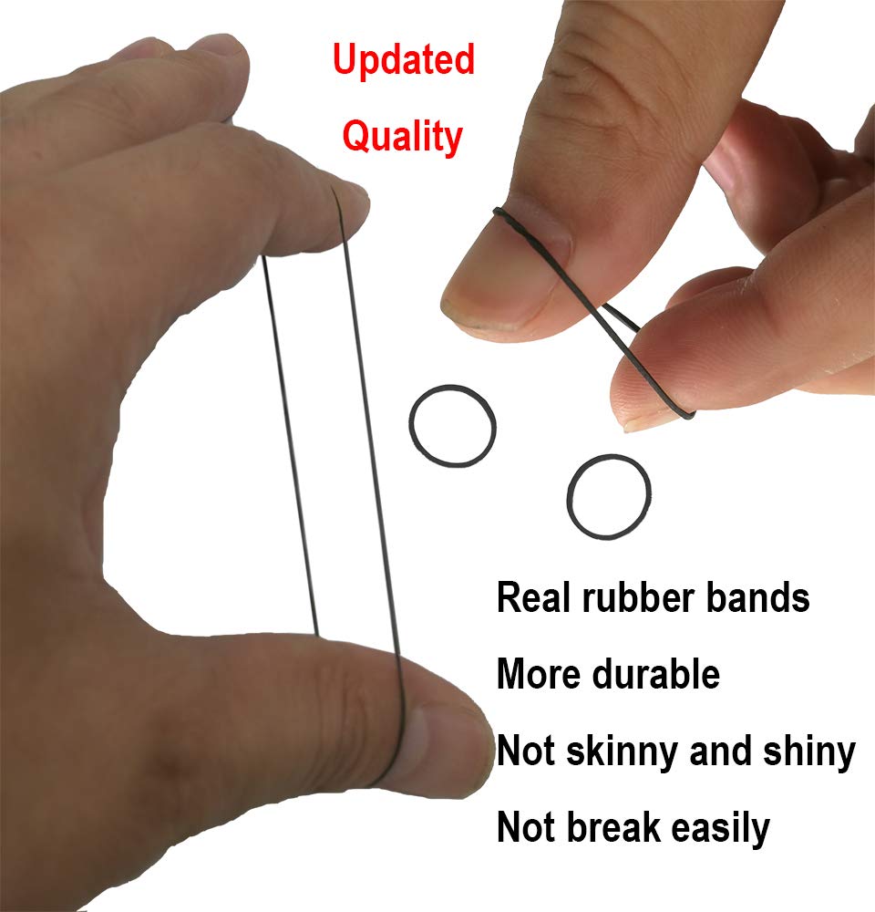 Mini Rubber Bands, Soft Elastic Bands, Premium Small Tiny Black Rubber Bands for Kids Hair, Braids Hair, Wedding Hairstyle (1000 Pieces, Black)