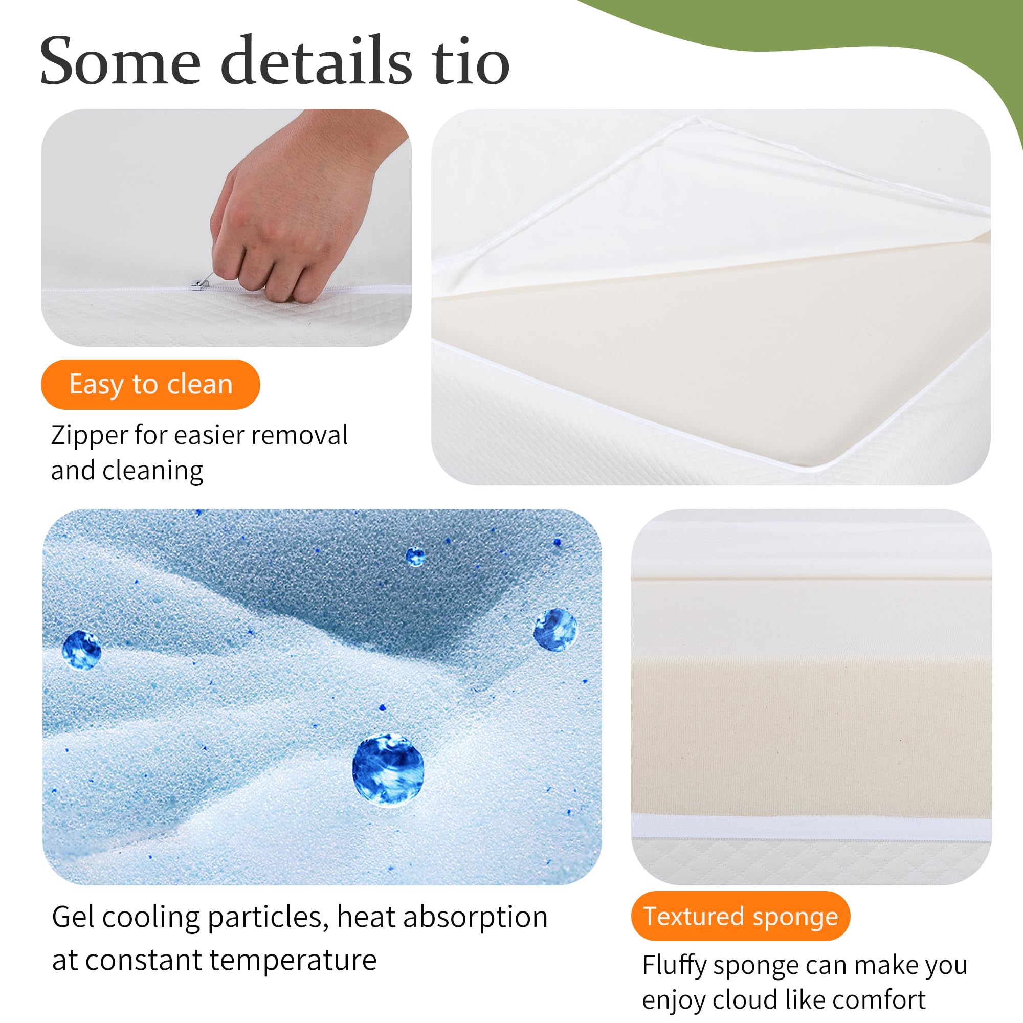 BestMassage 12 Inch Gel Memory Foam Mattress for Cool Sleep & Pressure Relief, Medium Firm King Mattress for Kids Adults, Bed-in-a-Box, CertiPUR-US Certified,White