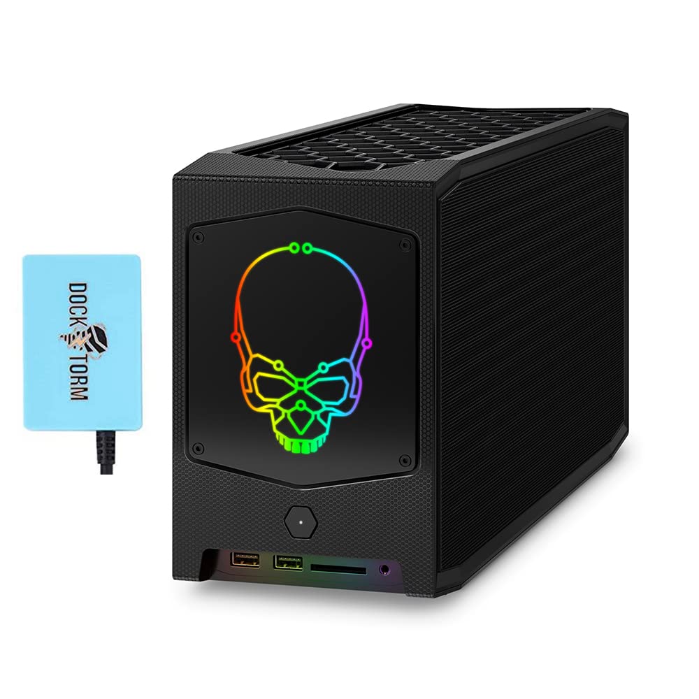 Intel NUC 11 Extreme Mini Desktop NUC11BTMi9 Black i9-11900KB 8-Core, 8GB RAM, 1TB PCIe SSD, UHD, WiFi 6, Bluetooth 5.2, Ethernet LAN (RJ-45), SD Card, Win11H with Hub