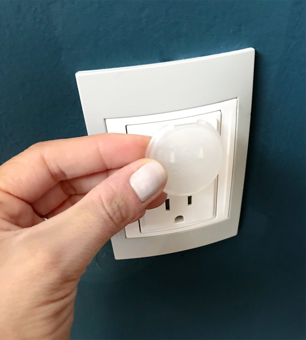 Outlet Plugs Covers (40 Pack) Clear Child Baby Proof - Electrical Protector - Safety Caps by Idea Safety - Home Basic
