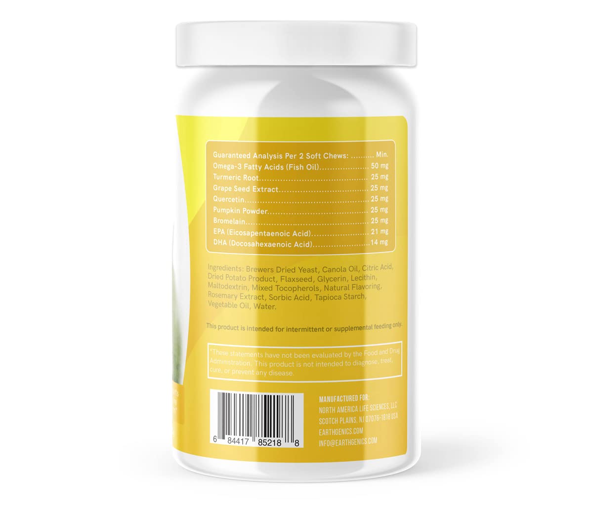 Premium Dog Joint Supplement with Glucosamine, Chondroitin, MSM, Omega 3 and 6 – Natural Dog Hip and Joint Supplement for Mobility – 90 Soft Chews