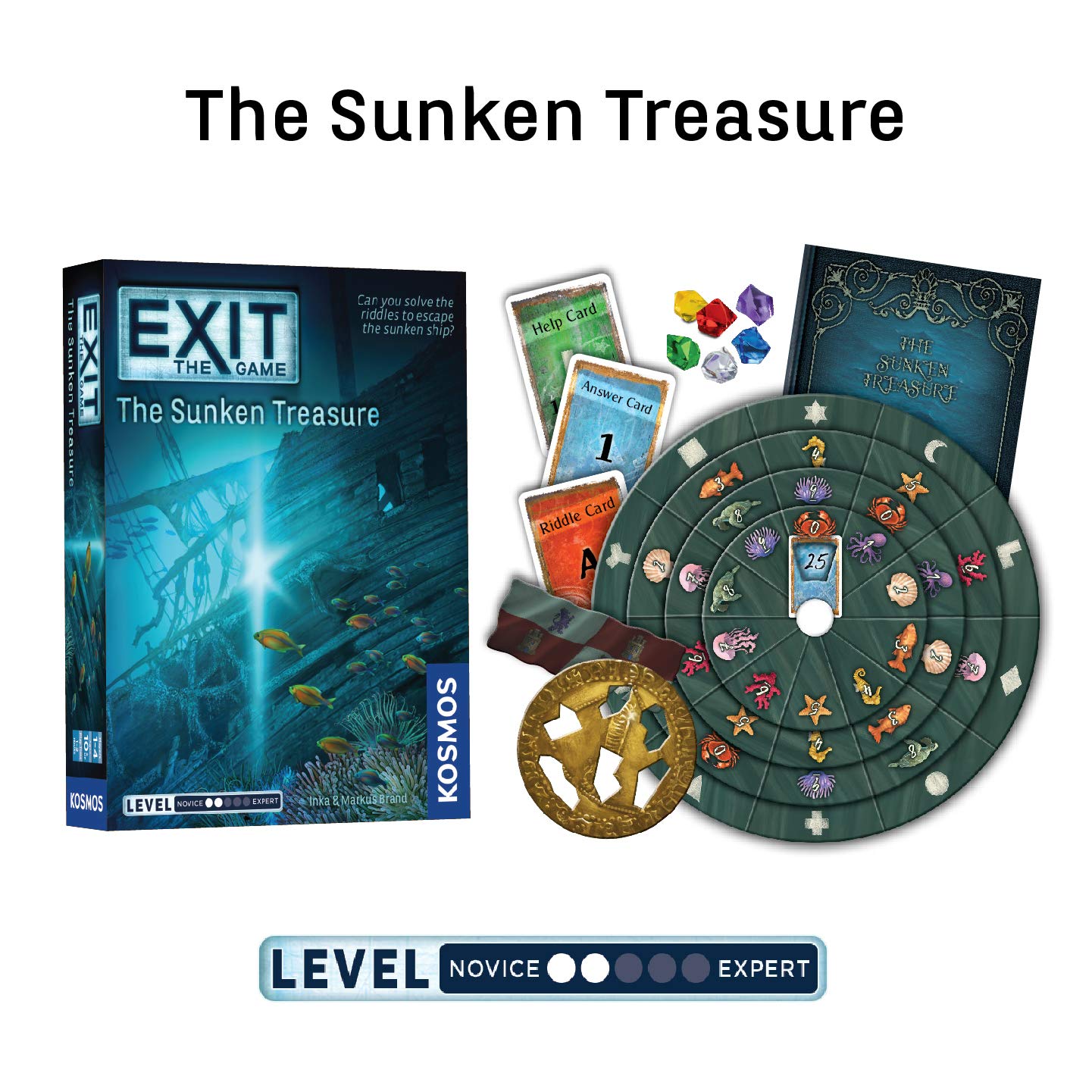 EXIT: The Game 4-Pack Escape Room Bundle | Season 3 | Dead Man on the Orient Express | Sinister Mansion | Sunken Treasure | Mysterious Museum | Family-Friendly, Cooperative Game | 1 to 4 Players