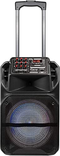 Amtone Ridgeway Rechargeable Big Bluetooth Speakers for Party DJ Subwoofer Speaker Multi-Lights Speaker 3600m Ah Batteries Powerful Maximum 4000 Watts Speaker (Ridgeway 12 Inch)