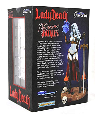 DIAMOND SELECT TOYS Femme Fatales: Lady Death IV PVC Figure,Multicolor,9 inches