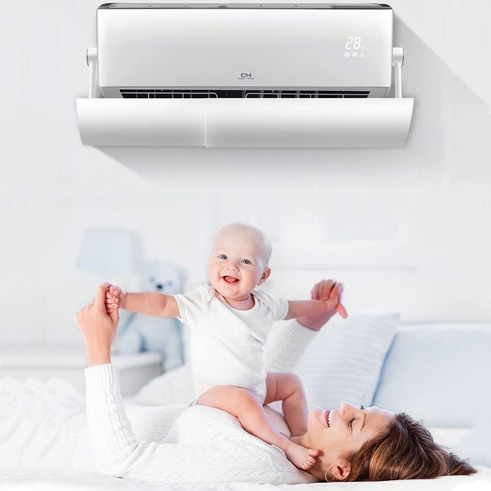 Retractable Air Conditioner Air Deflector, Universal Adjustable Air Conditioning Deflector Air Diverter Cover Telescopic Anti-Wind Baffles Anti Direct Blowing Windshield Wind Guide
