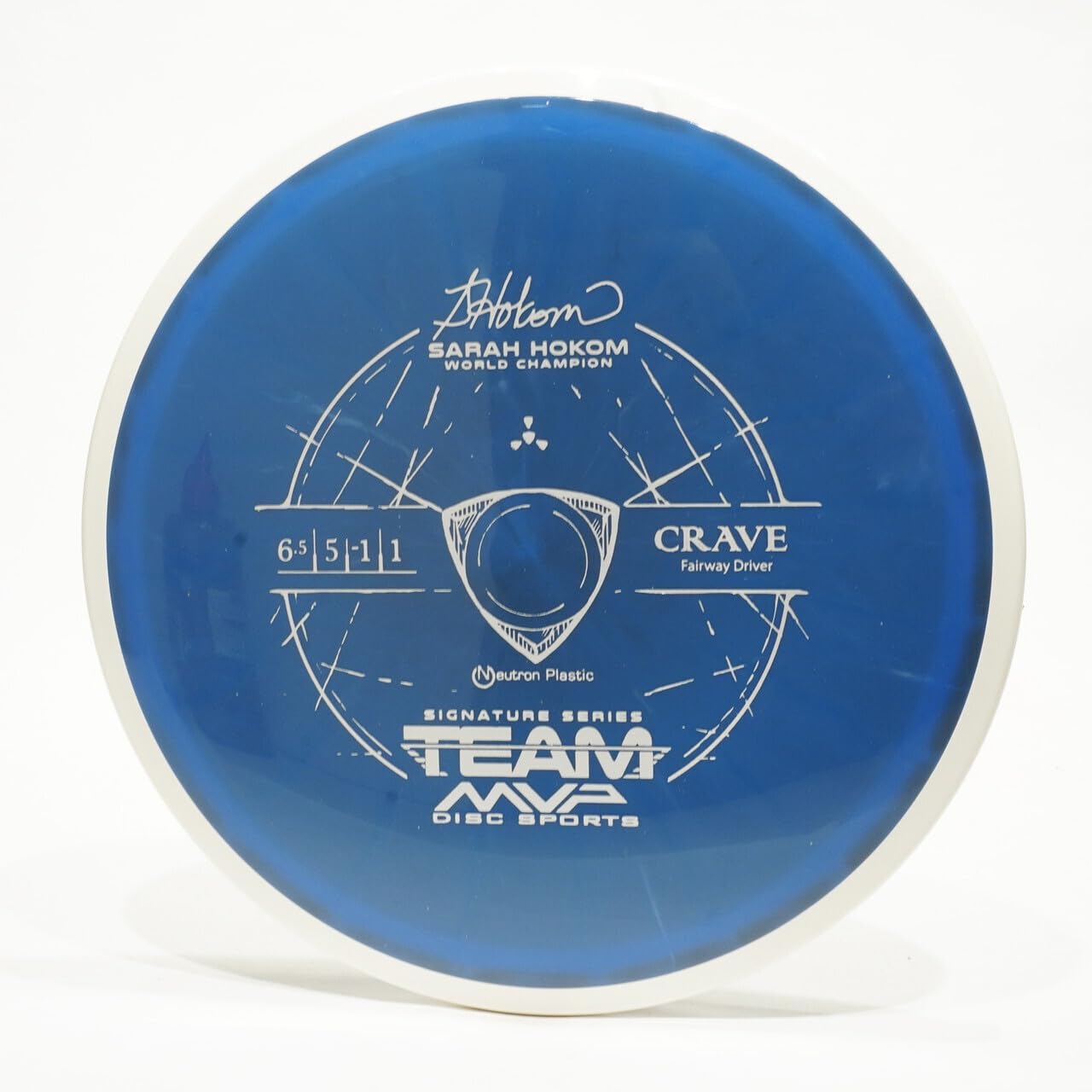 Axiom Crave (Neutron) - Hokom Signature Series Fairway Driver Golf Disc, Pick Your Disc 159g Yellow w/Purple Rim
