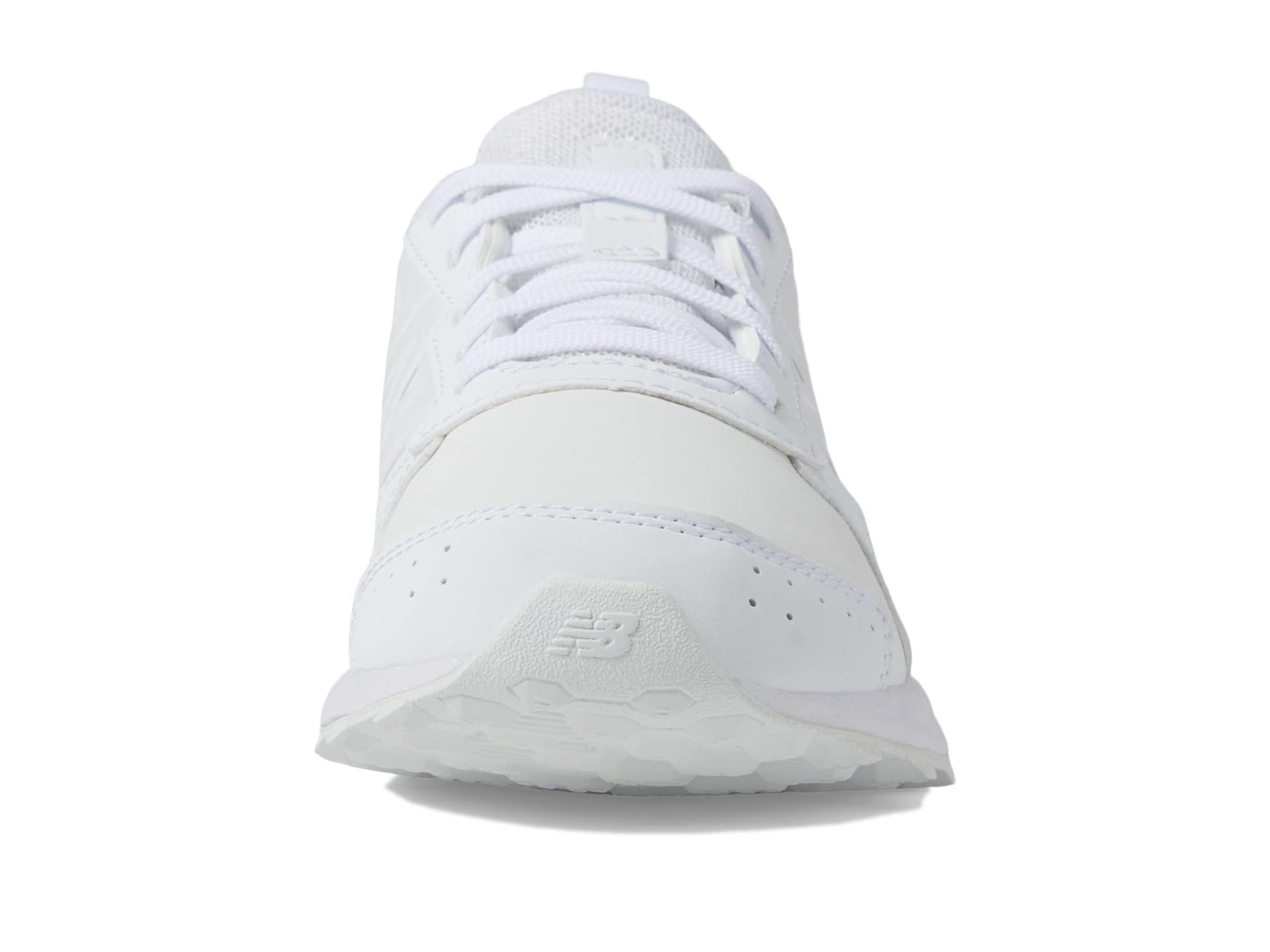 New Balance Kid's Fresh Foam 650 V1 Lace-up Running Shoe, White/White, 6.5 Wide Big Kid