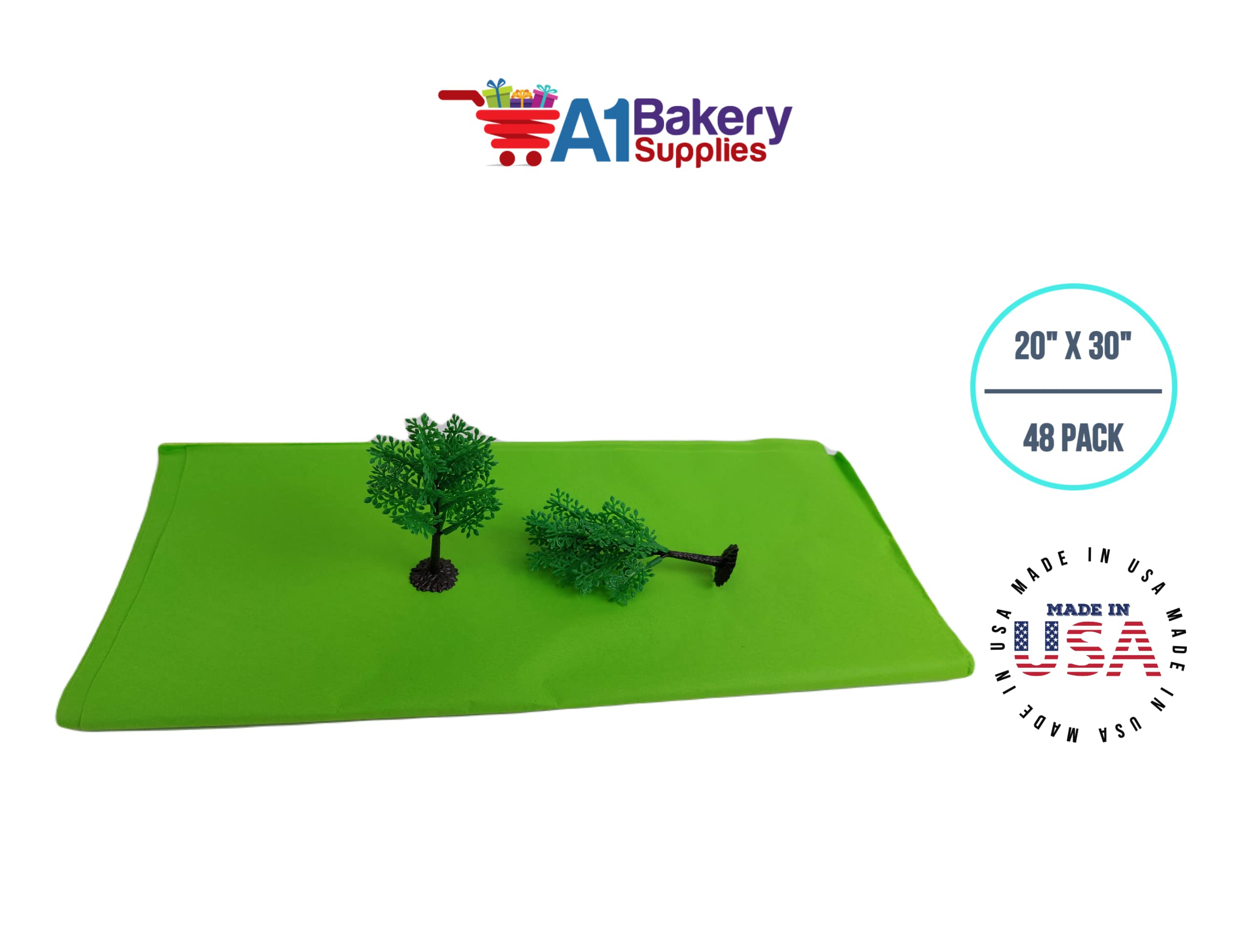 Bright Lime Tissue paper 20 x 30 Color Tissue paper 48 Pack Premium Quality Gift Wrap Tissue paper A1BakerySupplies