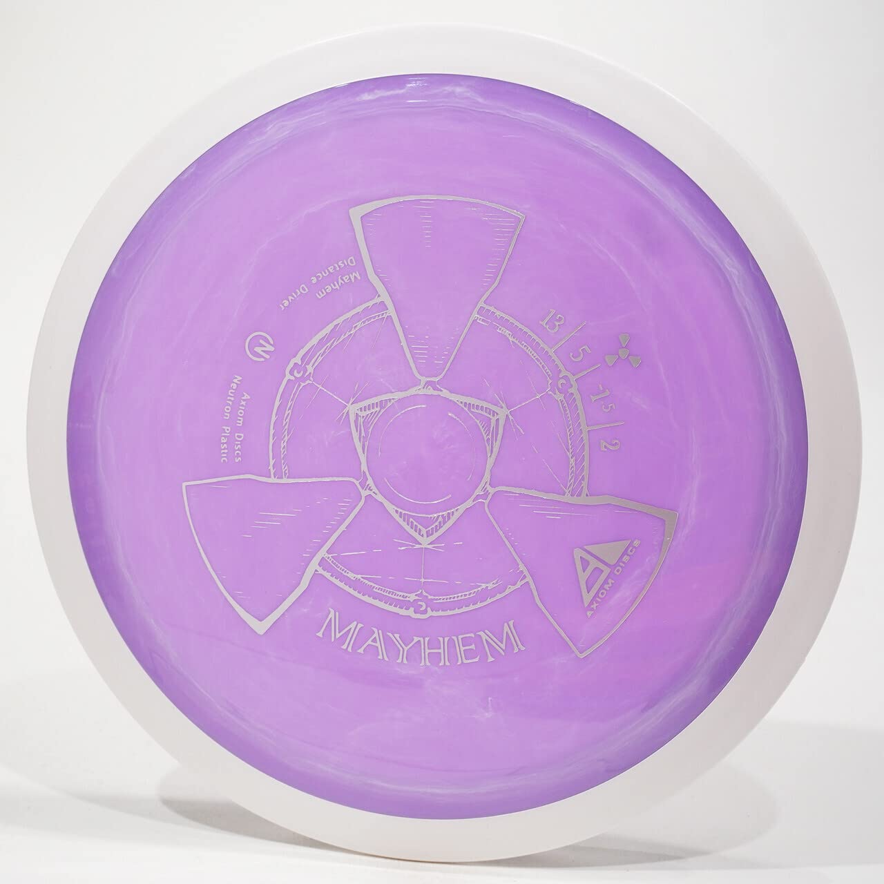 Axiom Mayhem (Neutron) Distance Driver Golf Disc, Pick Your Disc 173g White w/Blue Rim