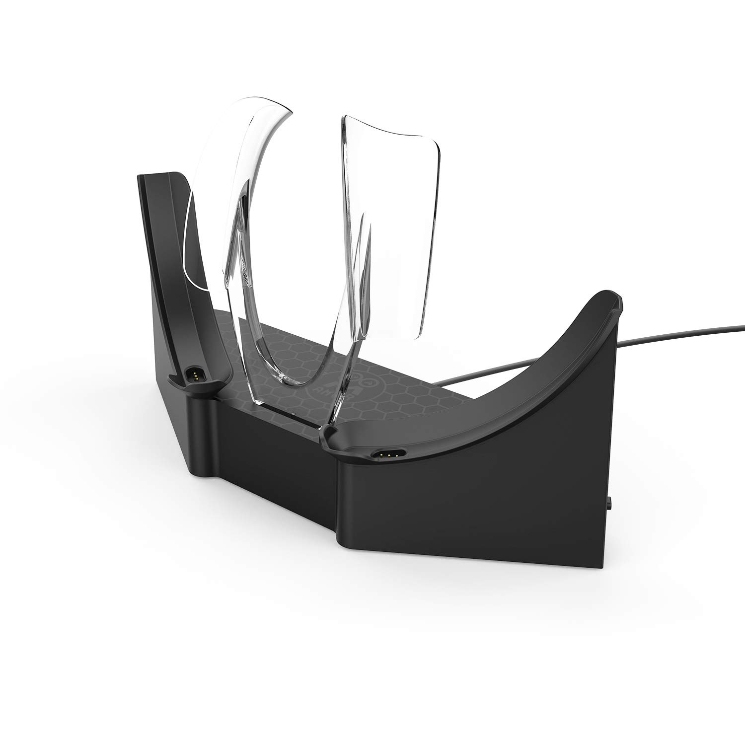 AMVR Touch Controllers Storage and Charging Station, VR Headset Wall Mount Stand for Valve Index, Two Functions Both Hold Valve Index Headset and Type-C Charge Handle Controller