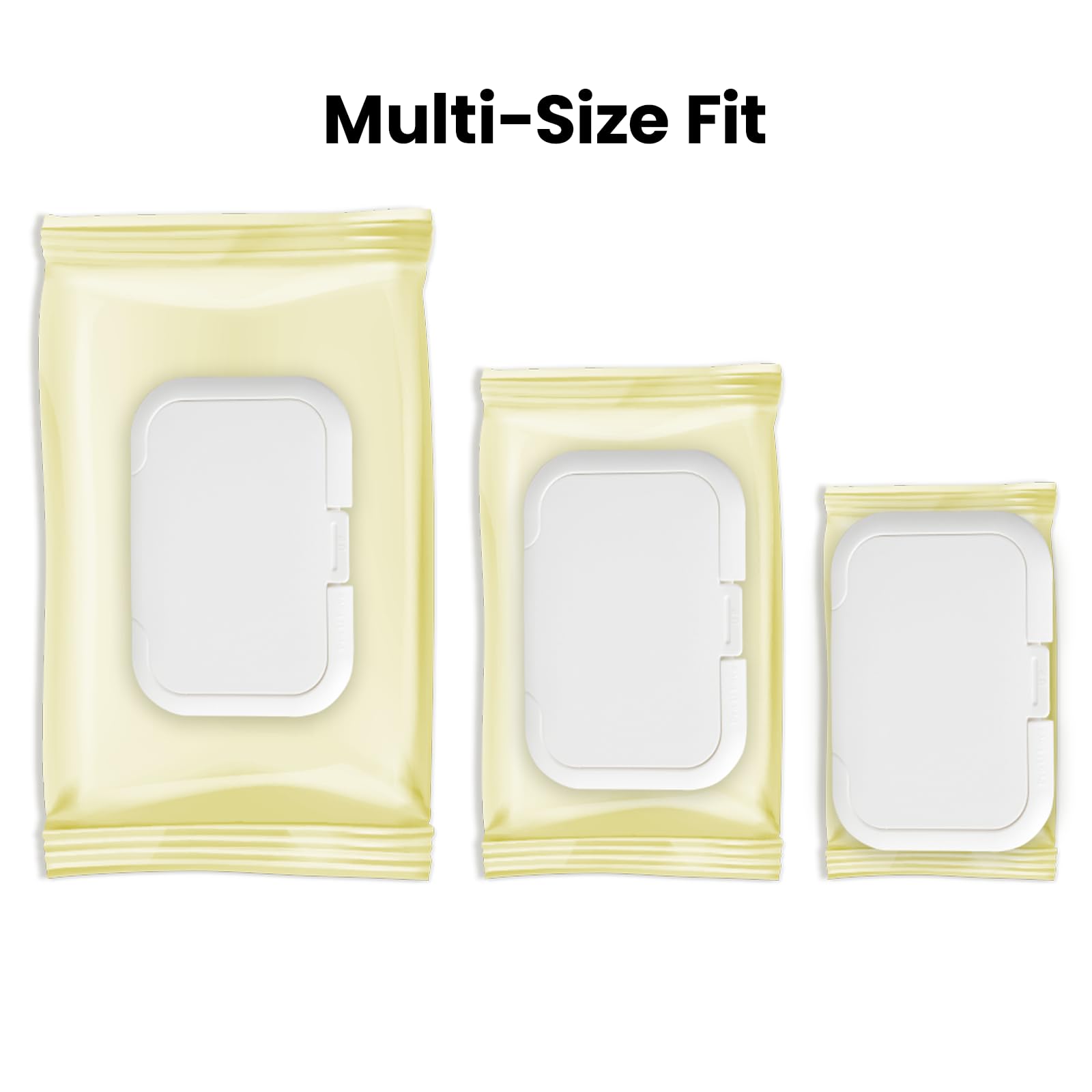 Reusable Wipe Lid for Baby Wipes Refill, Reusable for Over 1 Year, Replacement Cover Cap for Non Flip Top Wipes, Open Top Diaper Wipes, 2 Pcs