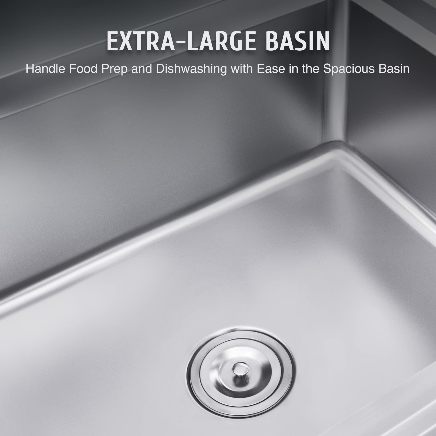WILPREP Commercial Stainless Steel Sink, Free Standing Utility Single Bowl Restaurant Sink, Kitchen Prep & Utility Sink for Home, Garage, Bar, Laundry Room (1 Compartment,29" W x 25.2" D x 37.4" H)