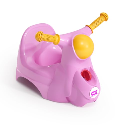 OKBABY Potty seat - Features Scooter Design with Handle Bars, Pink
