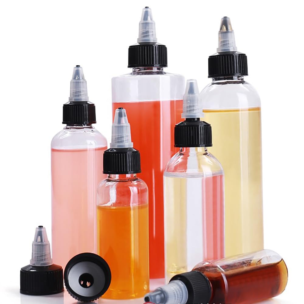 AYLIFU 12 Pcs 28/410 Natural twist top caps Black Twist Bottle Caps Squeeze Bottle Replacement Twist Caps Suitable for extrusion bottles, replacement caps, cosmetics bottles, crafts bottles