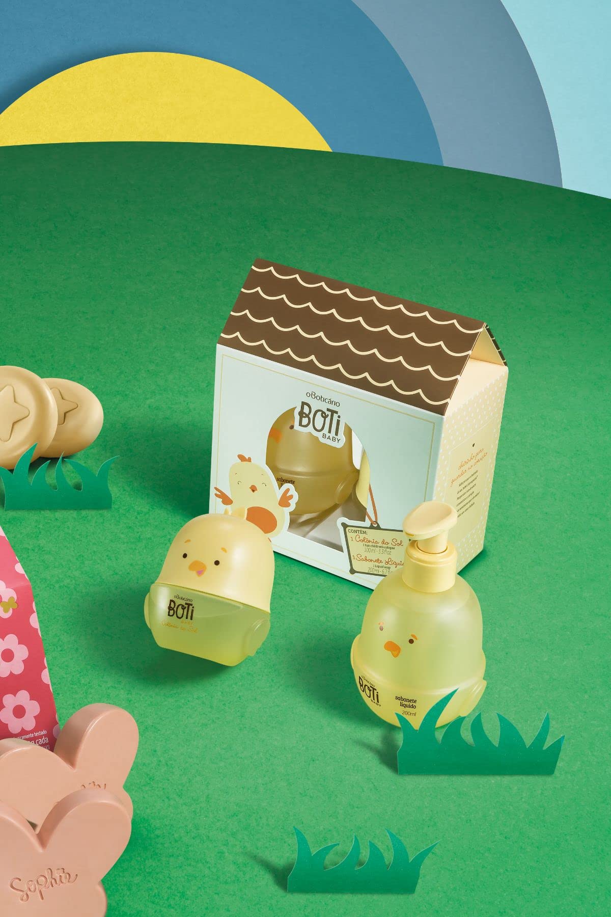 O BOTICARIO Boti Baby Sun Fragrance Gift Set, Relaxing Lavender Baby Perfume Spray & Baby Soap