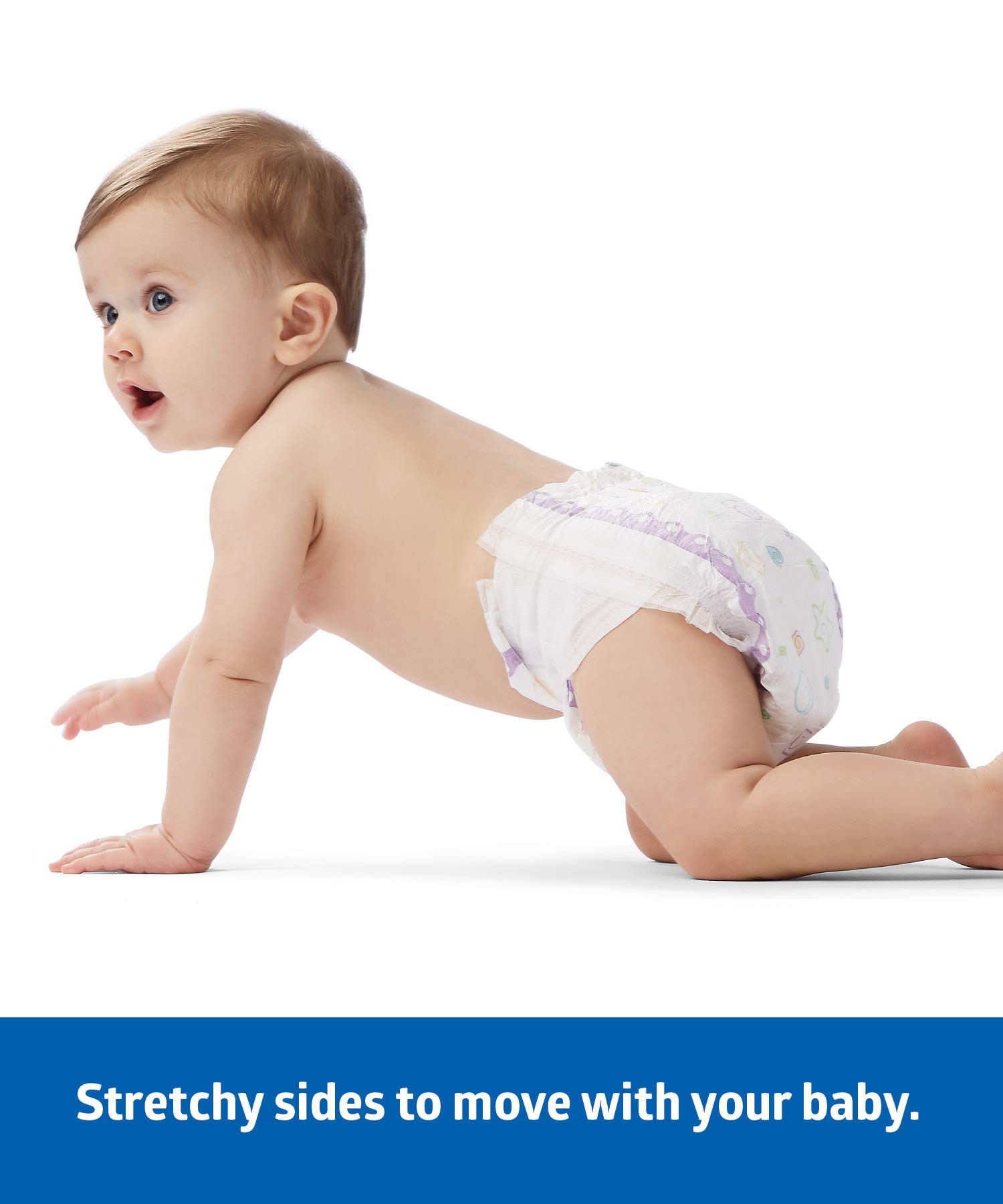 Medline Premium Disposable Baby Diapers, Absorbent & Ultra-Soft for Delicate Skin, Size 1 (8-14 lbs), 200 Count (8 Packs of 25)