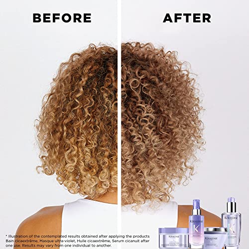 KERASTASE Blond Absolu Cicaflash Conditioner | For Bleached, Highlighted, and Damaged Hair | Repairs and Nourishes | Protects Against Breakage | With Hyaluronic Acid | 2.5 Fl Oz