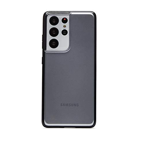 Amazon Basics Hybrid Series Case for Samsung Galaxy S21 Ultra, Matte Black