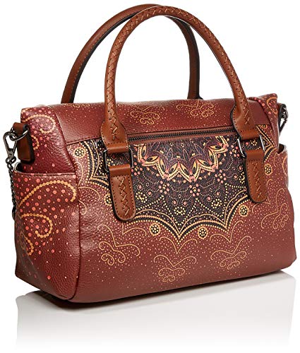 Desigual womens Tekila Sunrise Loverty 2 Top Handle Bag, Cognac, One Size US