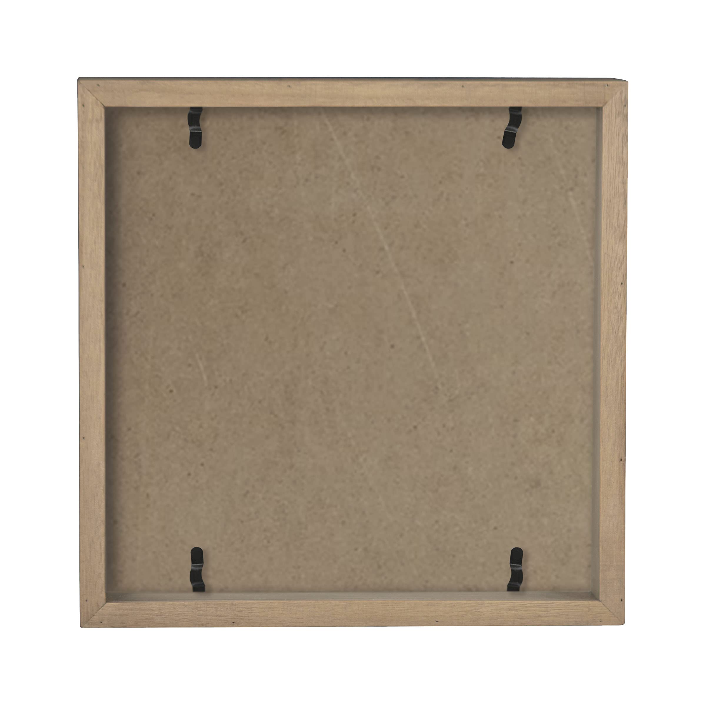 Foreside Home & Garden Uncork & Unwind Wooden Cork Holder Shadow Box, Brown