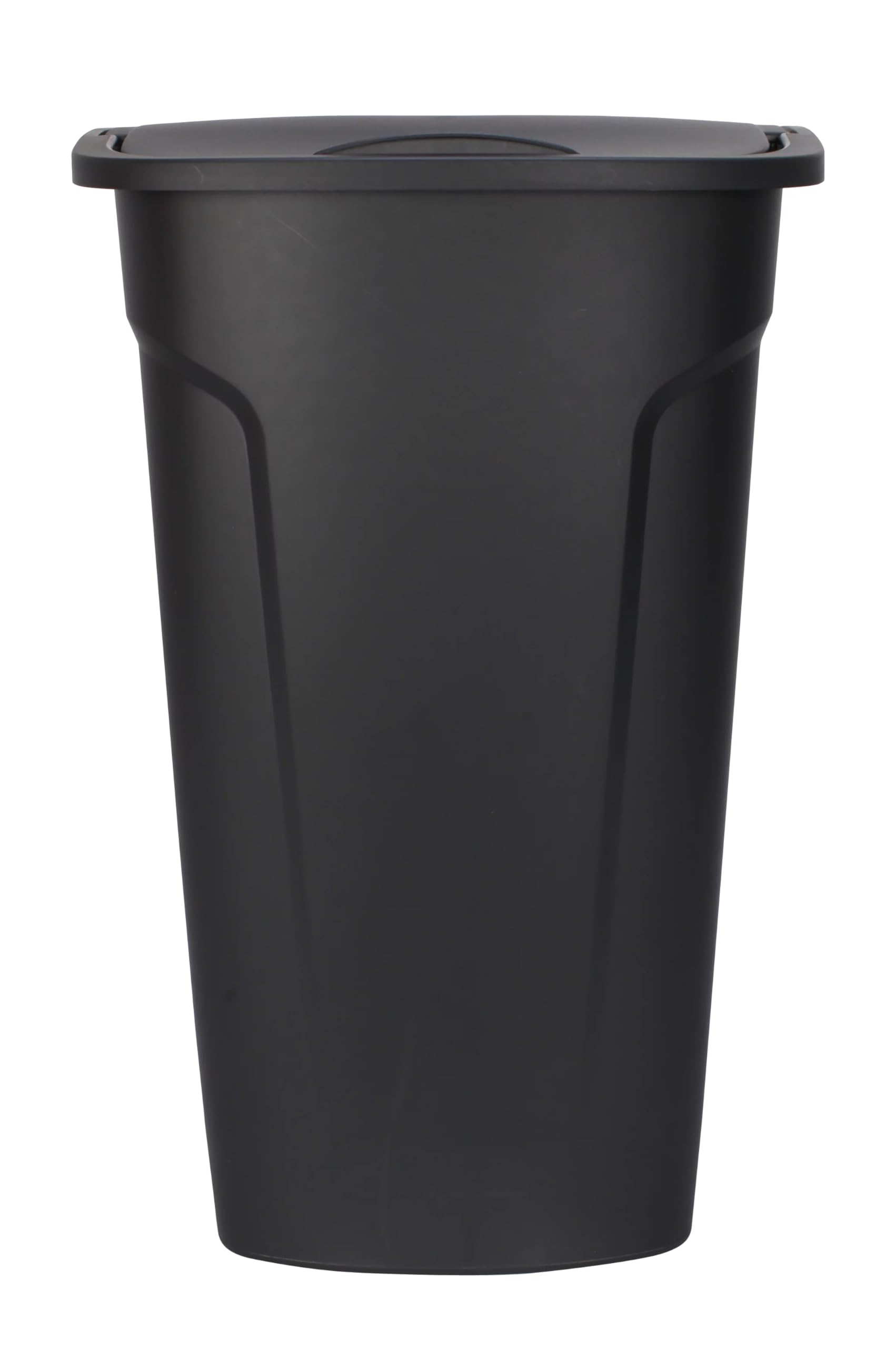 AYOYZ 11 Gallon Trash Can, Plastic Lift Top Kitchen Trash Can, Black,Dimensions: 12.25" L x 15.91" W x 25.33” H