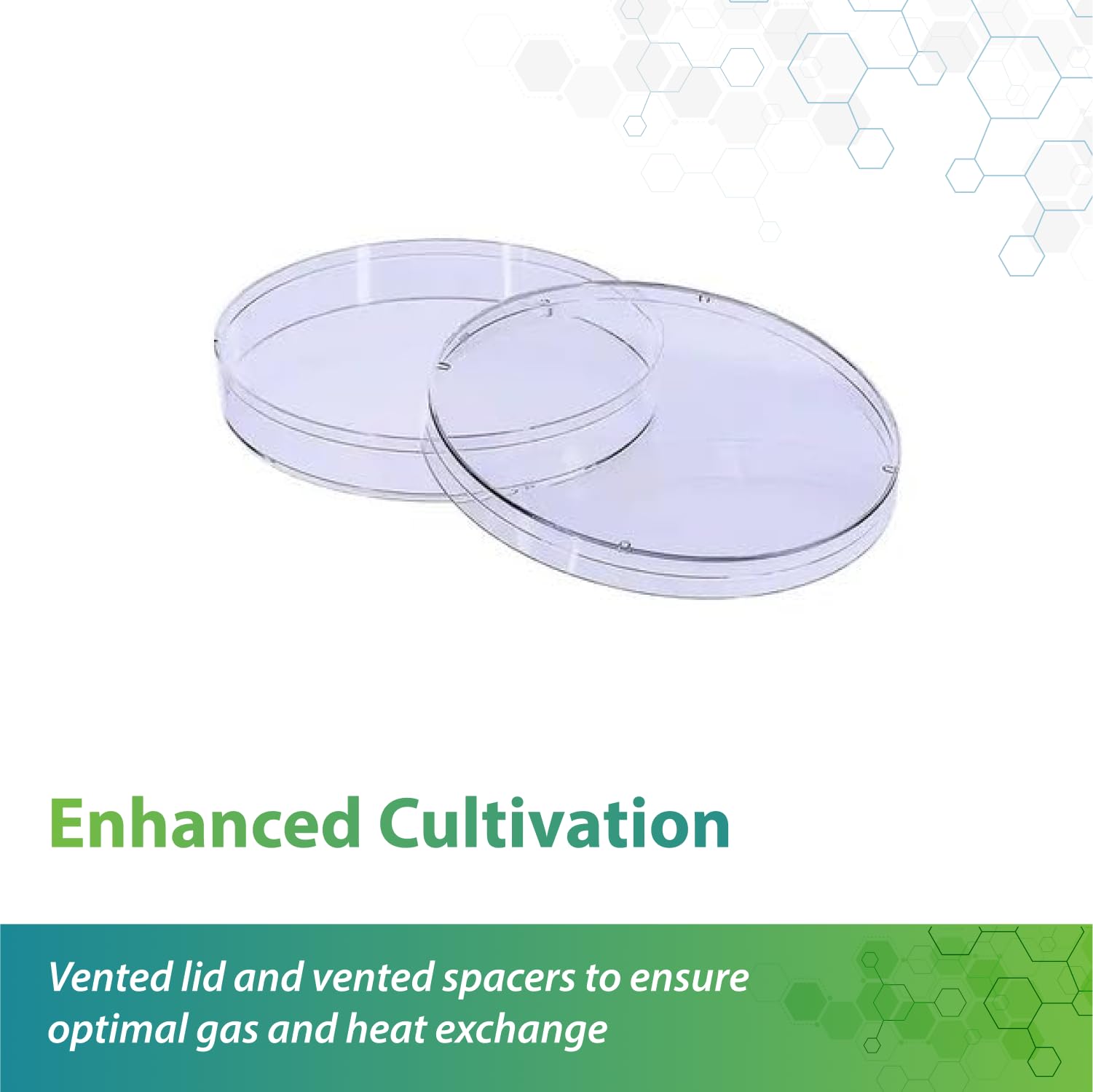 Olympus Petri Dish - Transparent Labs - 90x15mm Petri Dish with Lid - 10 Dishes Per Sanitized Sleeve - 500 Petri Dishes Per Unit