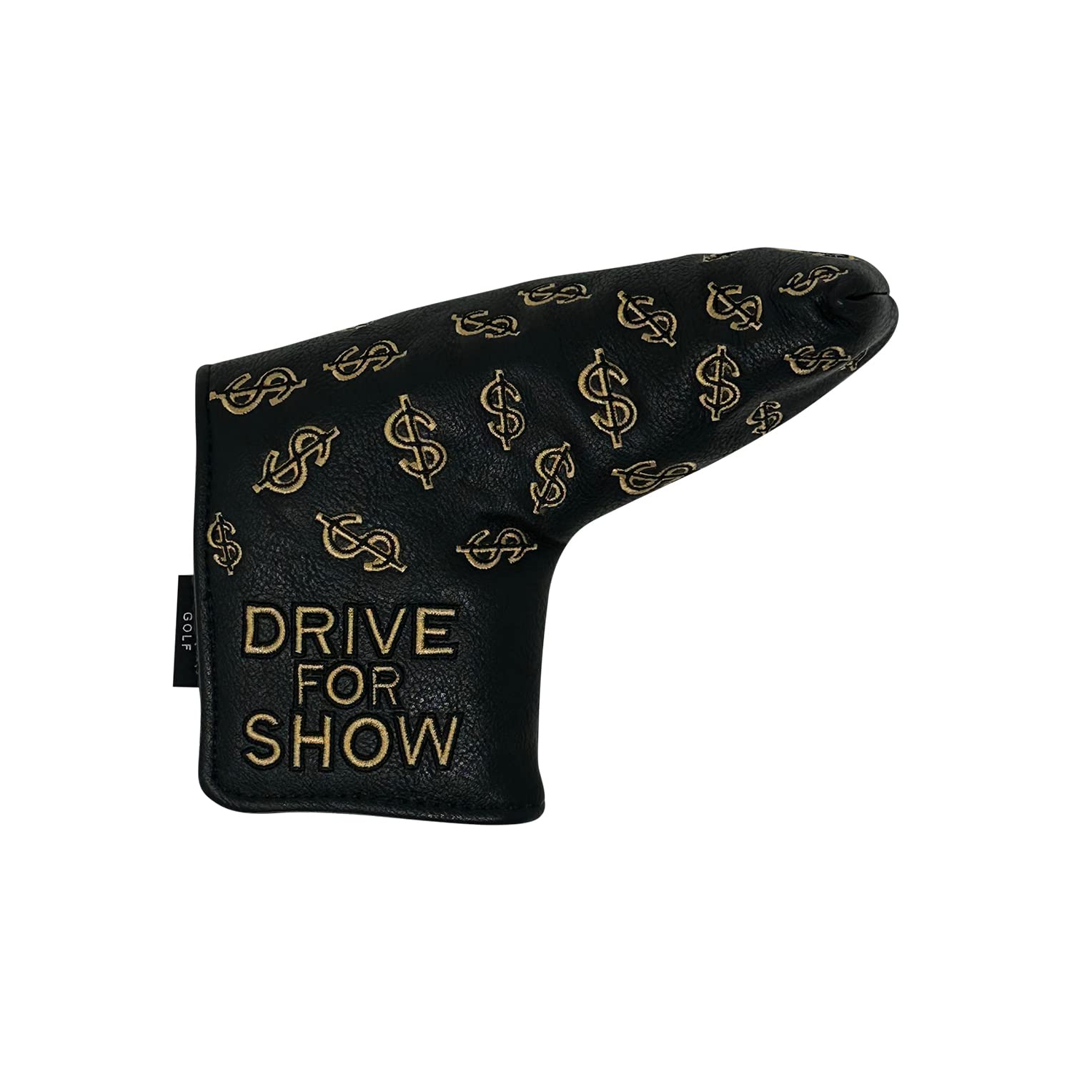 and Etcetera Breakers Golf Blade Putter Cover Headcover Putt for Dough Drive for Show Synthetic Leather Magnetic Closure for Scotty Cameron Odyssey Taylormade Ping Callaway (Black Gold)