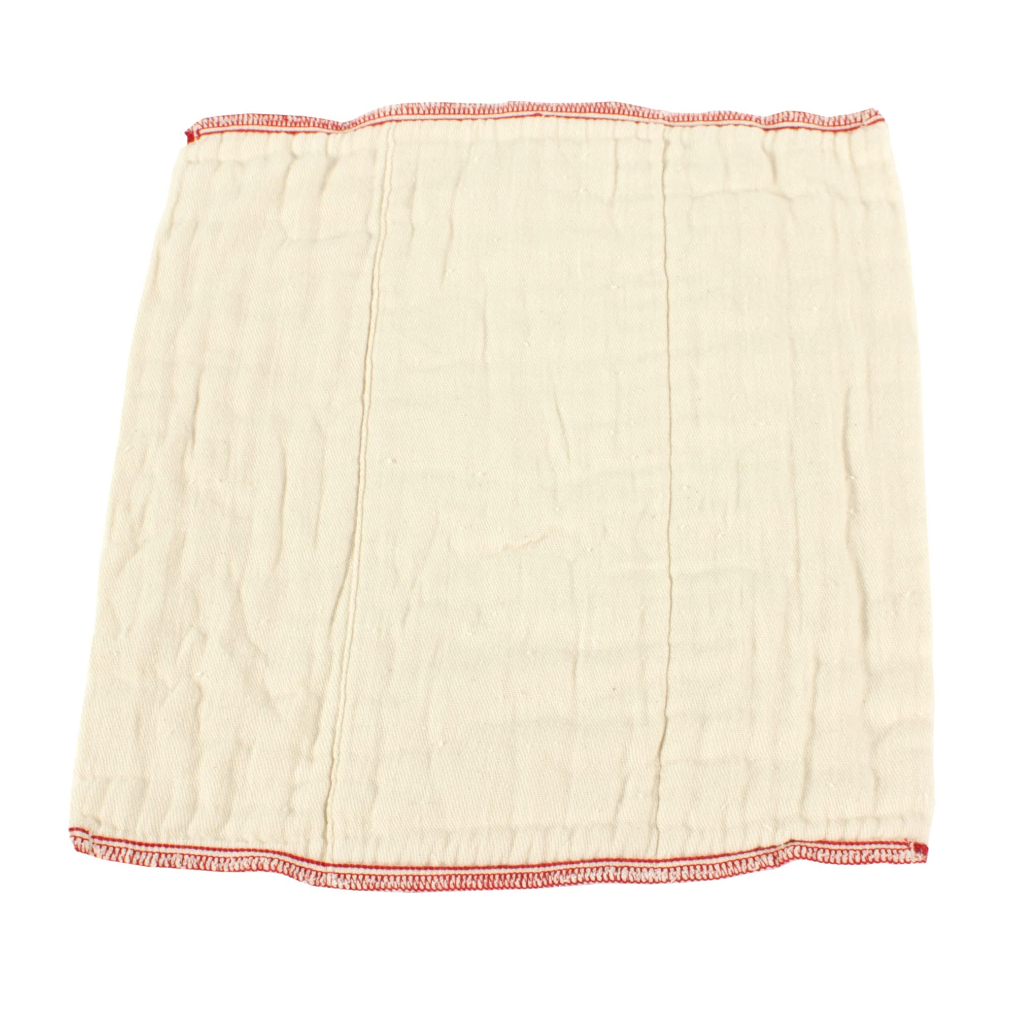 OsoCozy Better Fit Unbleached Prefold Cloth Diapers -100% Cotton, Gauze Weave, Sized for Tri Folding - Diaper Service Quality (DSQ) (Premium 4x8x4 Fits 25-40 lb.) - 6 Pack