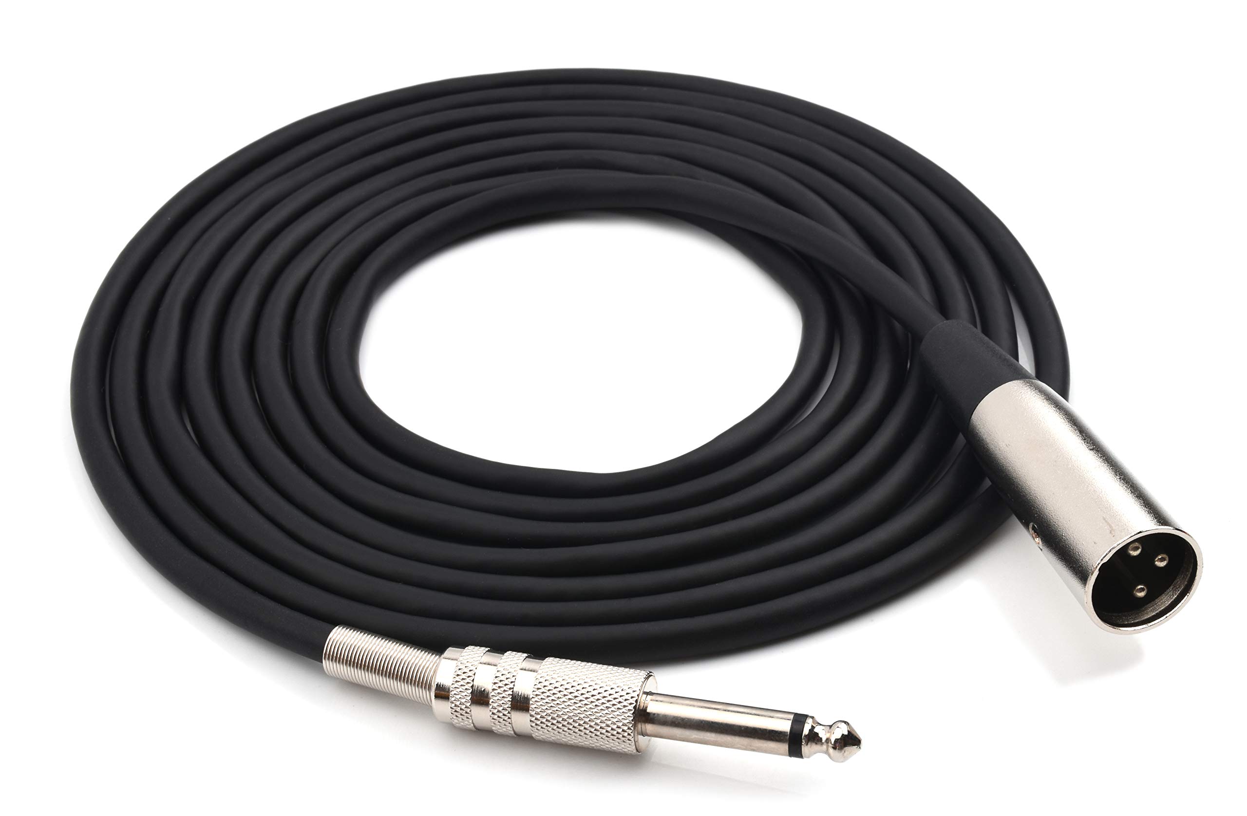 Devinal Unbalanced XLR Male to 1/4" Inch TS Mono Male Plug Audio Connector, 6.35mm to XLR Cable for Amplifiers, Instruments etc.[10 Feet]
