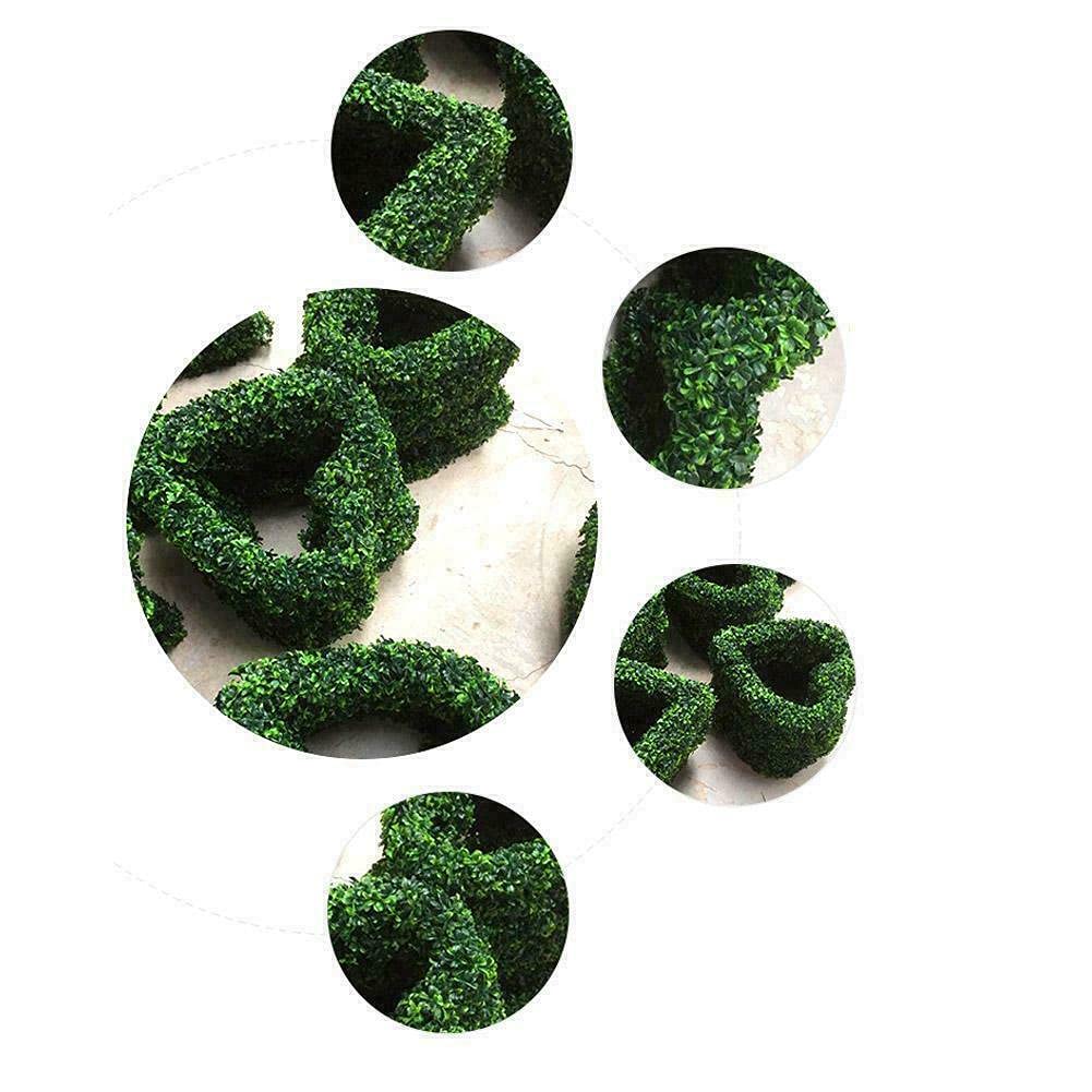 OVBBESS Garden Products Topiary Boxwood Heart Topiary Door Hanging Love Heart Home Decor