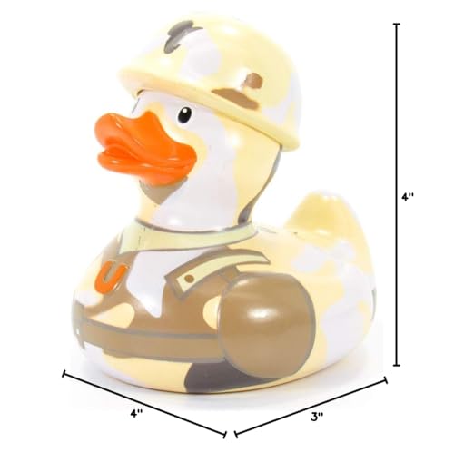 GI (Military) Rubber Duck by Bud Ducks | Elegant Gift Packaging - "Hut!,Hut!,Hut!" | Child Safe | Collectable