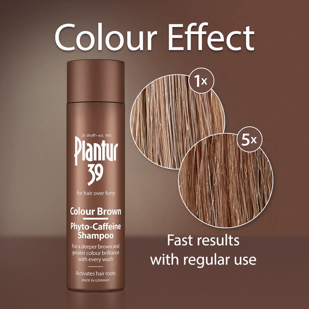 Plantur 39 Color Brown Phyto-Caffeine Shampoo, 8.45 Fl Oz