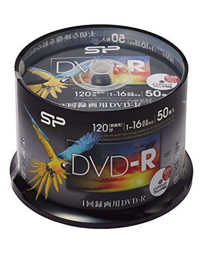 Silicone Power SPDR120PWC50S DVD-R 1-16x White Wide Printable 50 Sheets Spindle