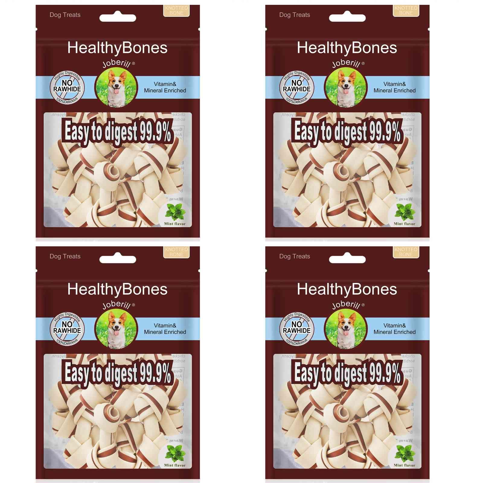 UrbanX HealthyBones Beef Rawhide Free Healthy Mini Chews for Italian Greyhound and Other Small Companion Dogs Great Foods for Training Rewards, 28 Count